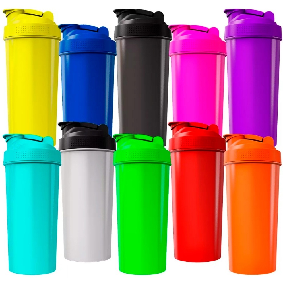 Coqueteleira Shaker - Garrafa Lisa para Academia / Treino - Diversas Cores - 600ml | Shopee Brasil
