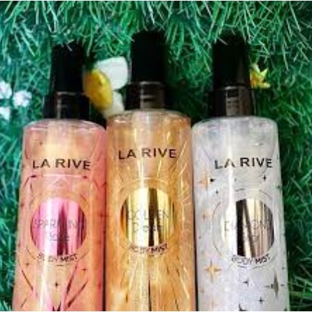 Body Splash com glitter La Rive 200 ml | Shopee Brasil