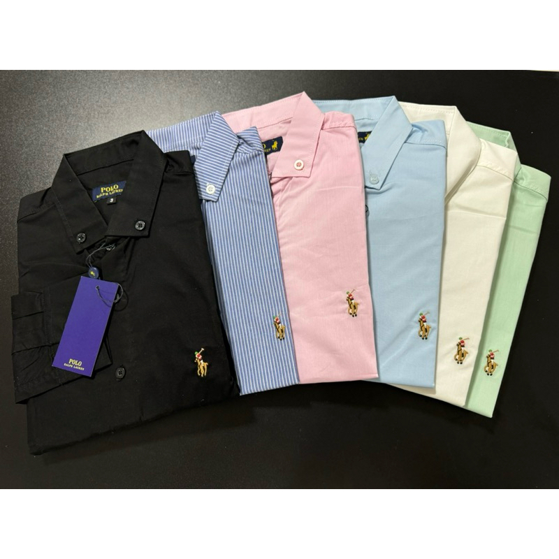 Camisa masculina manga longa polo ralp algodão leve macia country ...