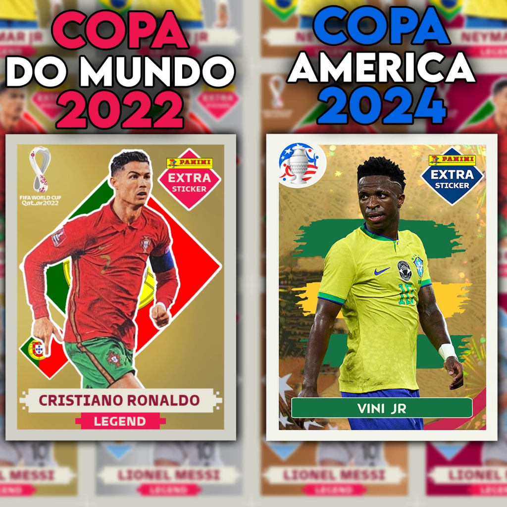 kit 3 Figurinhas Legends Cristiano Ronaldo - Neymar- Messi OURO -Extra ...
