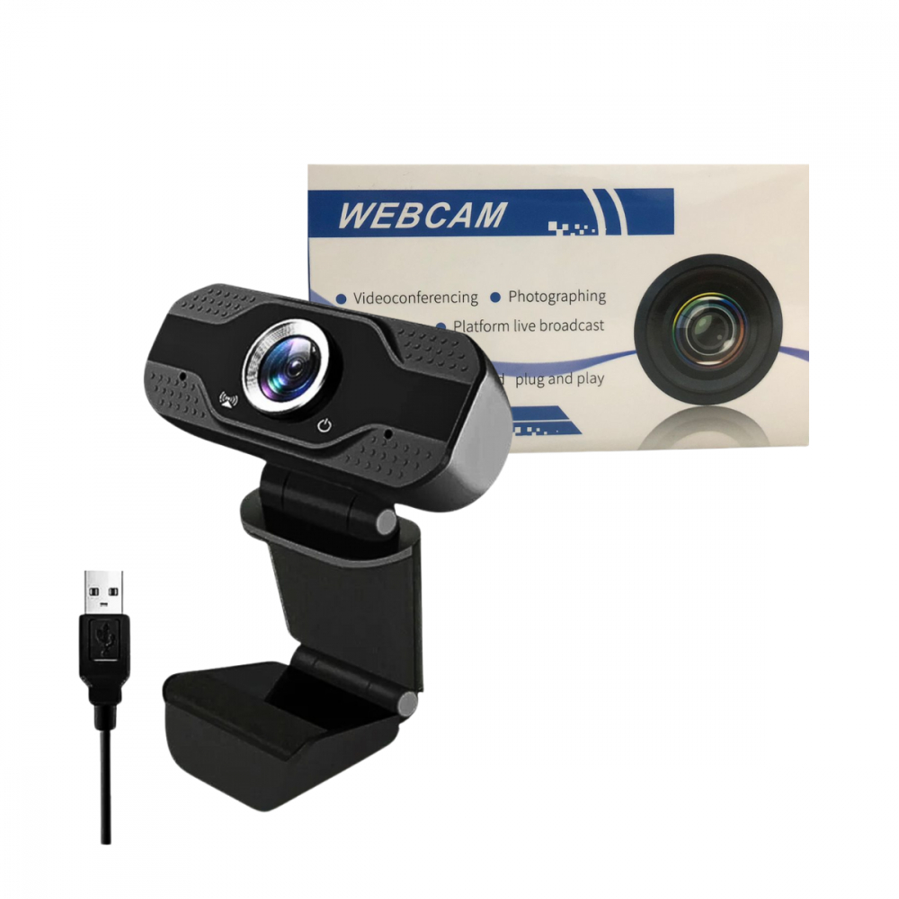 camera para computador Pc webcam 1080hd Com Microfone Visão 360º ...