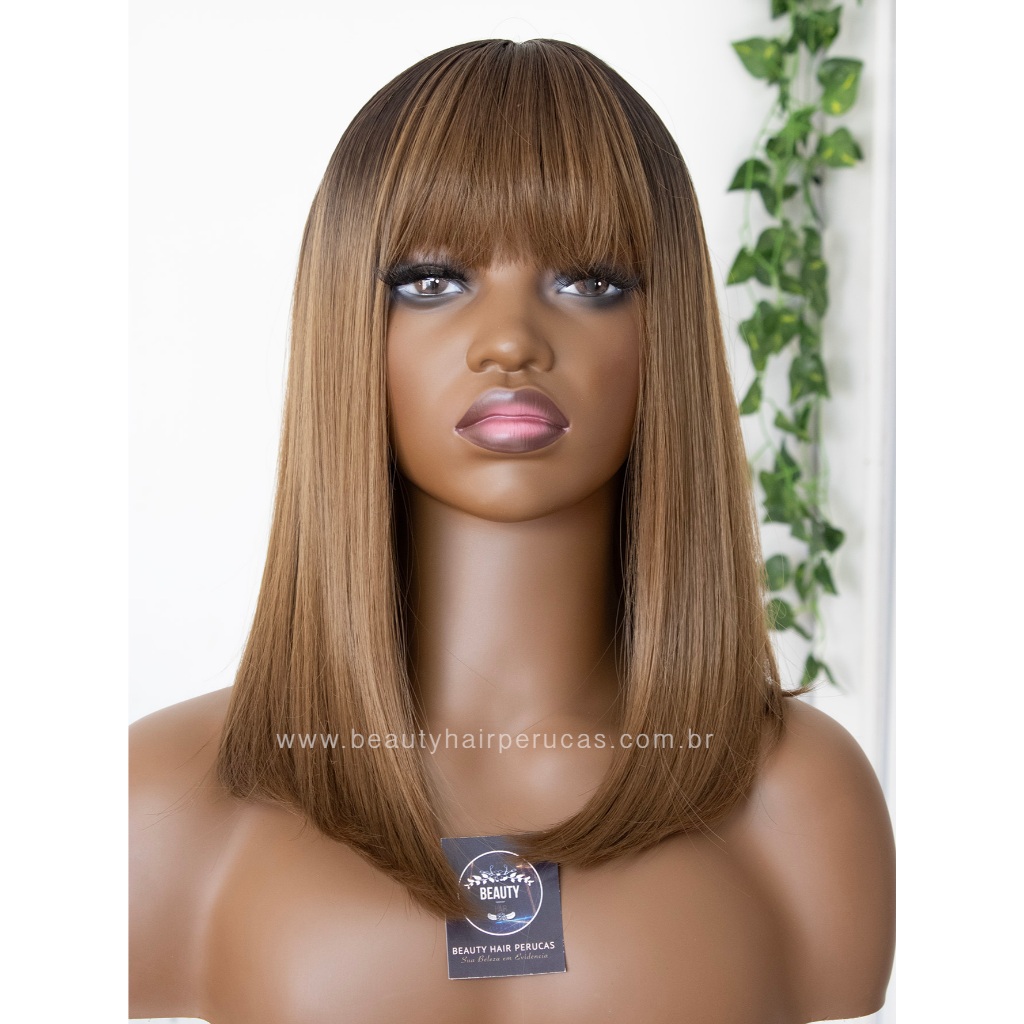 Wig Alba Fibra Premium Lisa 40cm | Shopee Brasil