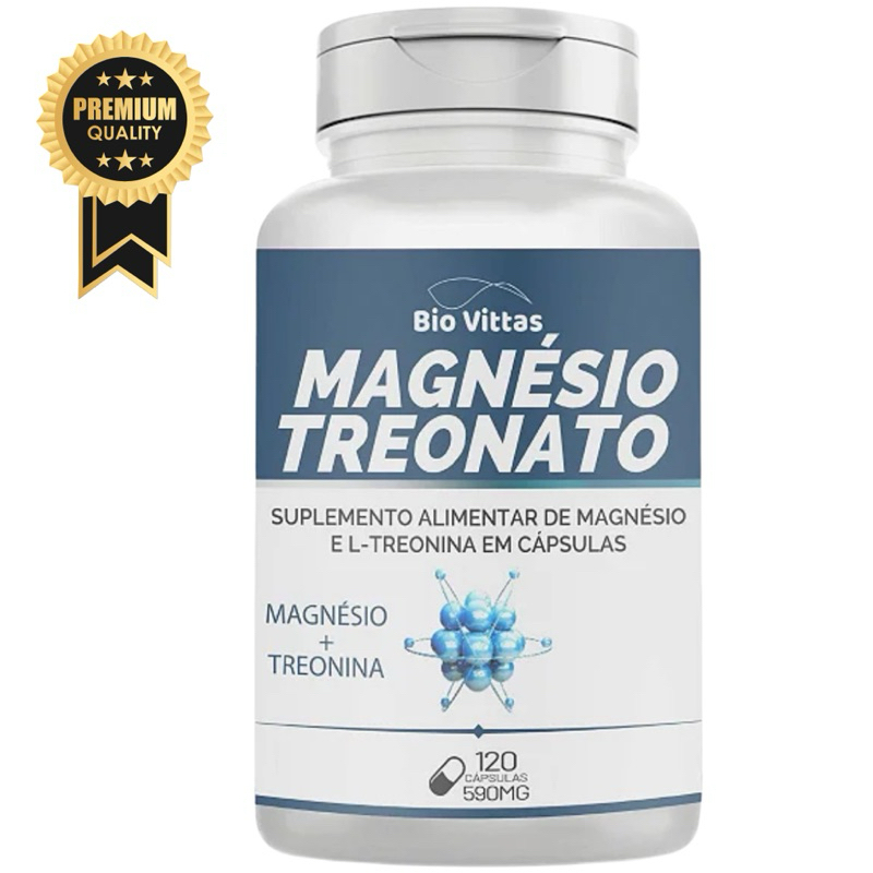 Suplemento Alimentar Magnésio L-Treonato 590mg - 120 Capsulas Bio Vittas | Shopee Brasil