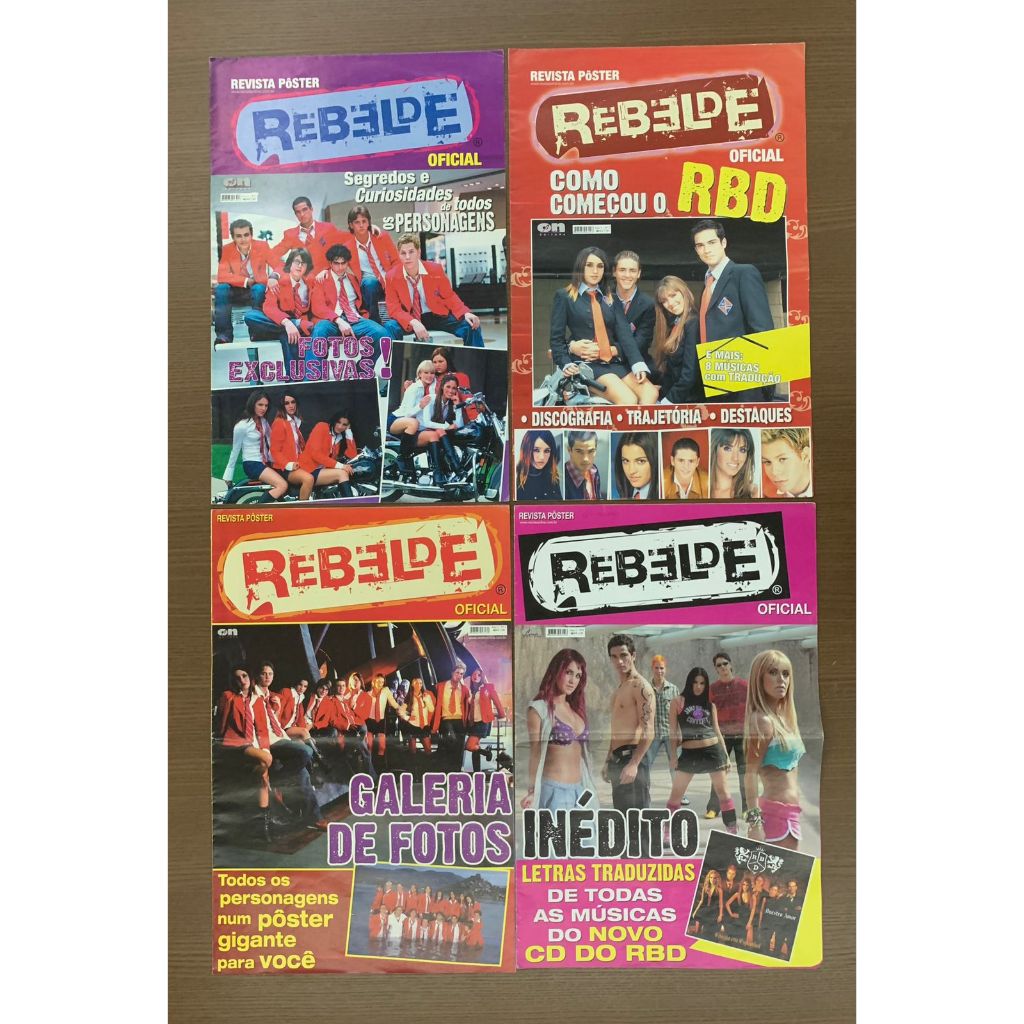 Revista Pôster Rebelde Oficial RBD | Shopee Brasil