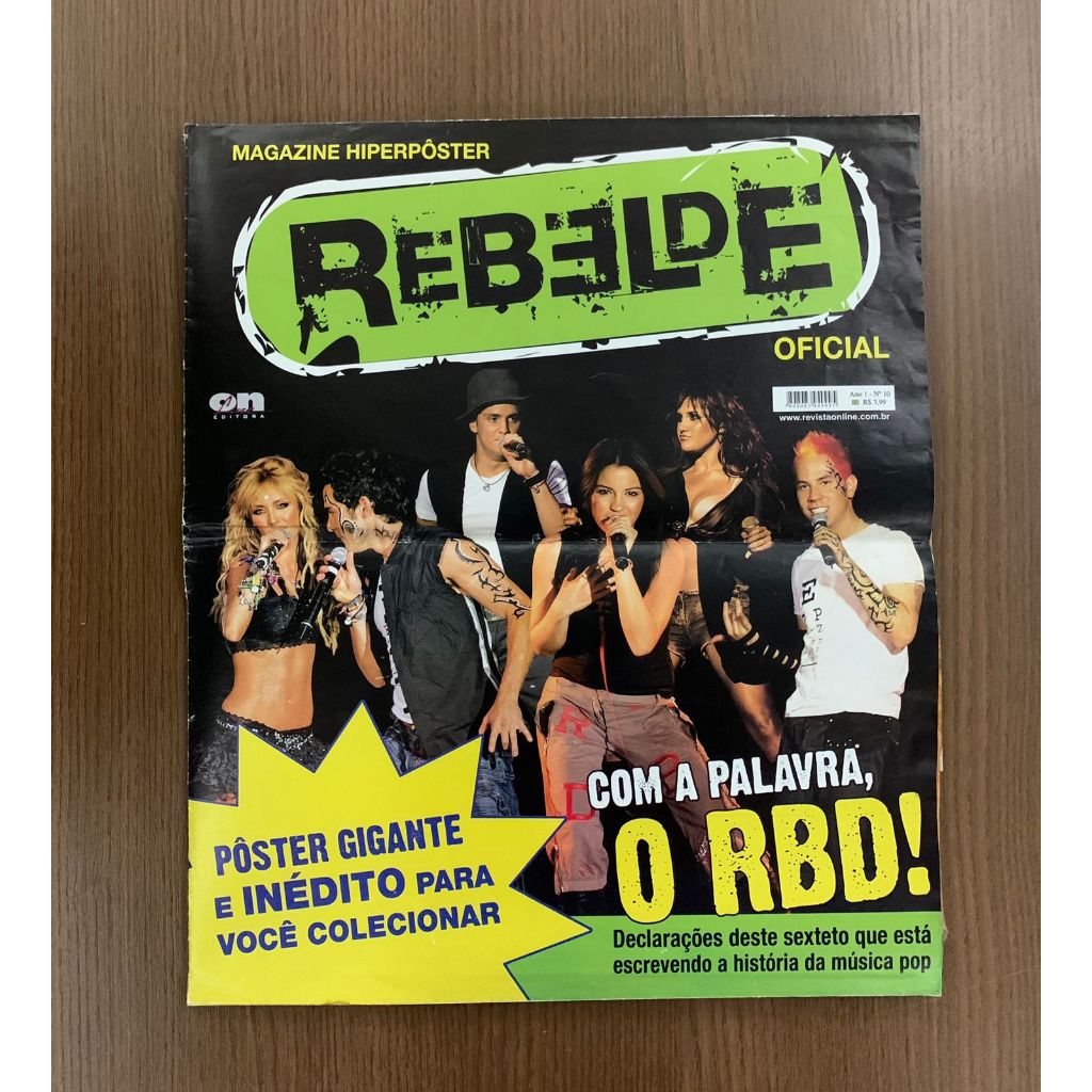 Revista Magazine Hiper Pôster Rebelde Oficial nº 10 - RBD | Shopee Brasil