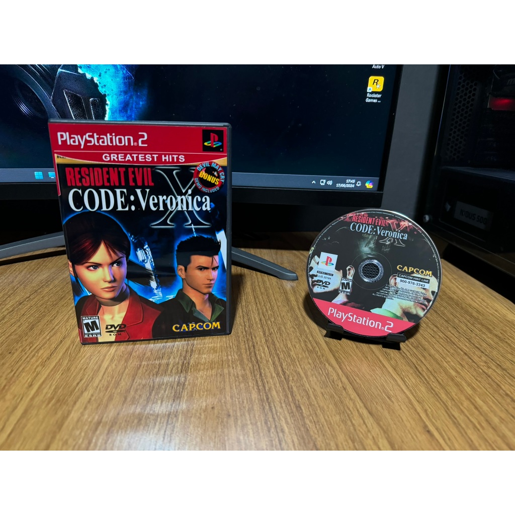 Resident Evil Core: Veronica X PT BR para PS2 | Shopee Brasil