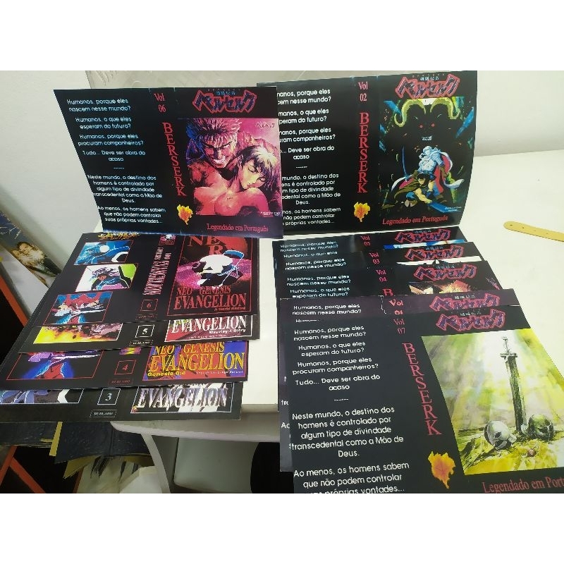 Capas VHS Animes Berserk e Evangelion | Shopee Brasil