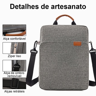 Bolsa para laptop de 13 polegadas bolsa de ombro à prova d'água e resistente ao desgaste unissex ...