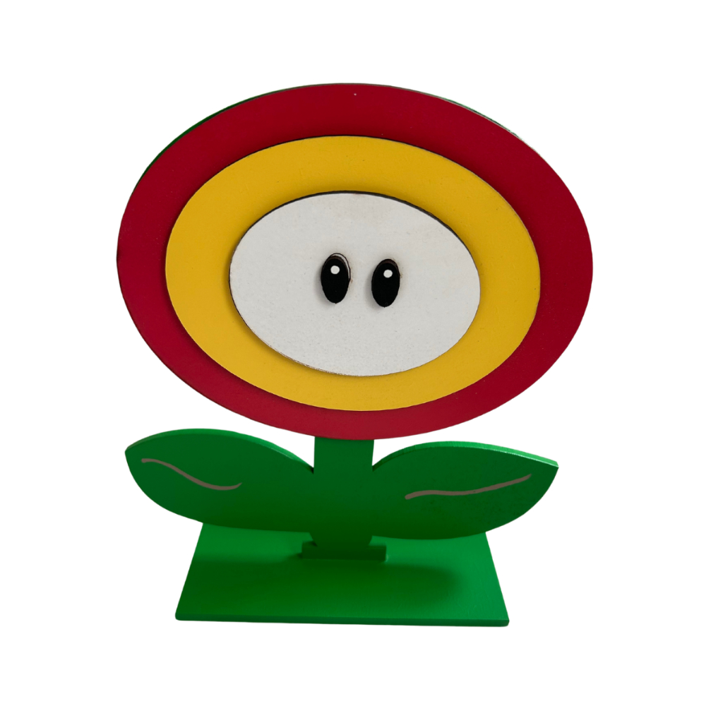 Display Flor Super Mario Planta Decoração de Mesa Festa Mario Bros ...