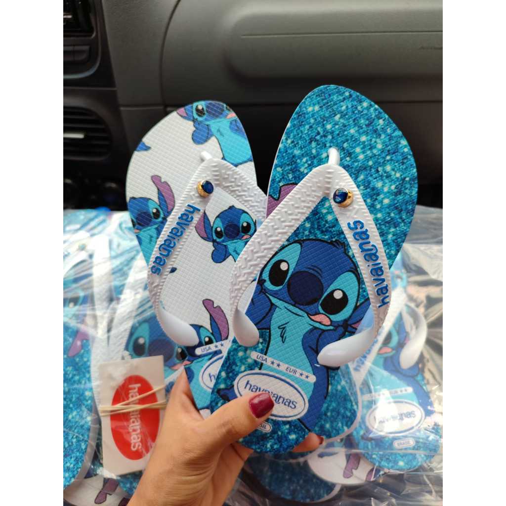 DIVERSOS MODELOS CHINELOS LILO & STITCH INFANTIL NOVO ESTOQUE ENTREGA ...