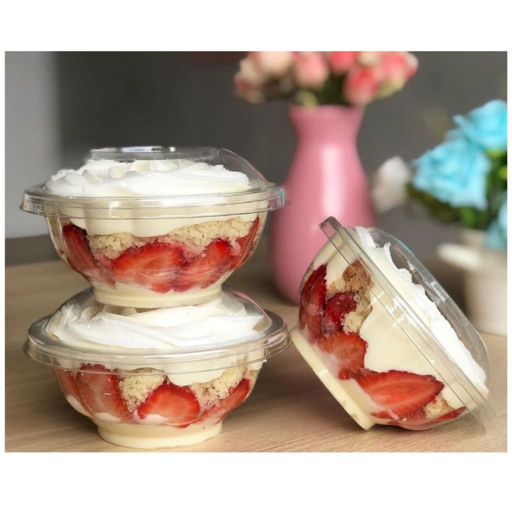 10un Pote Multiuso Cristal 250ml Para Bolo No Pote e Mousse G680 ...