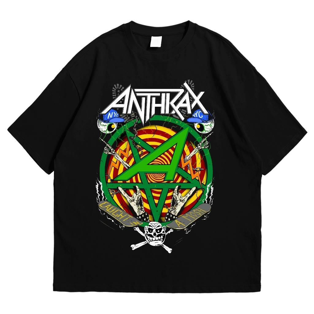 Camiseta T-shirt Unissex Anthrax Metal Banda | Shopee Brasil
