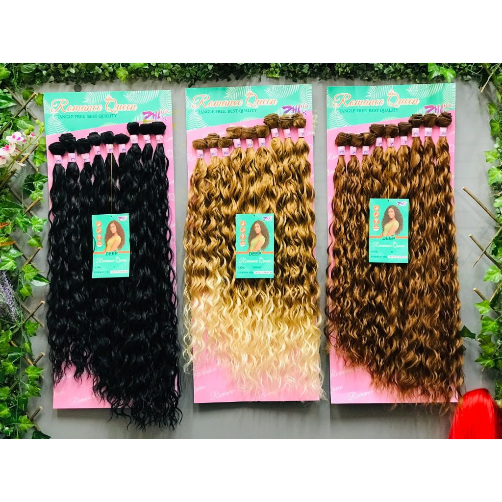CABELO FIBRA ROMANCE QUEEN DEEP SUPERLINE 250G | Shopee Brasil