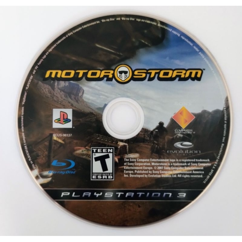 Motor Storm PS3 Original Mídia Física (Sem Capa) | Shopee Brasil