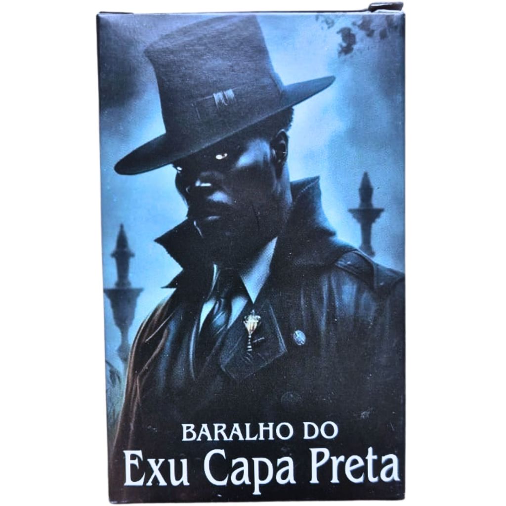 Baralho do Exu Capa Preta 36 Cartas Explicativas Tarot Exú Umbanda Tarô ...