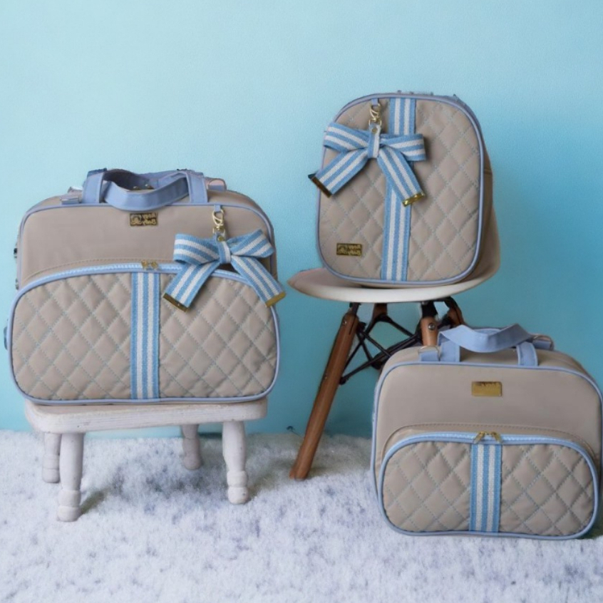 Mala Saída Maternidade Bebê Menina Menino Material Térmico Impermeável ...