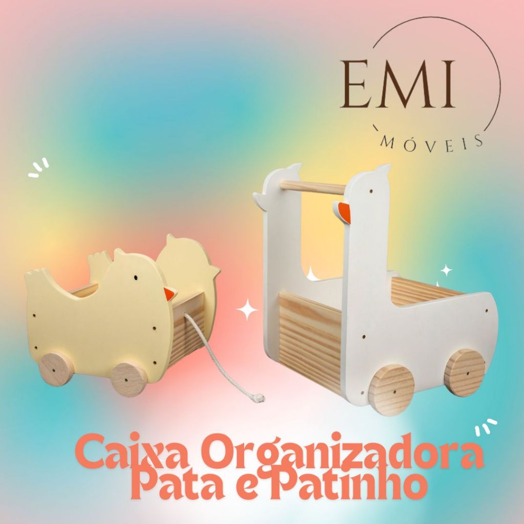 Kit de Caixa Organizadora em Formato de Pata e Patinho | Shopee Brasil