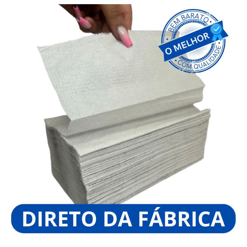 Kit Papel Toalha Interfolhado Fardo com 5 Pacotes Aproximadamente ...