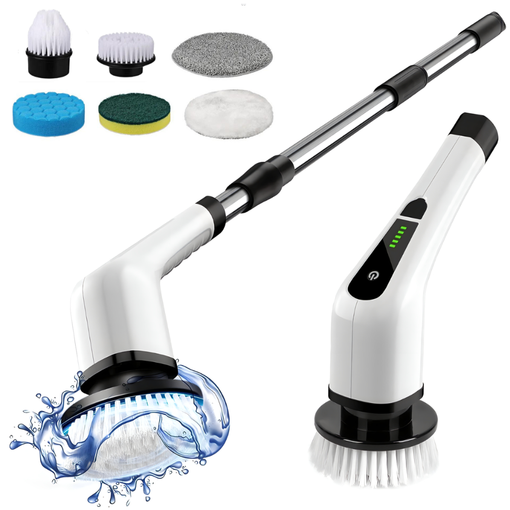 Esfregão Elétrico 9 Em 1 Mop Sem fio Escova De Limpeza Pesada Janela Banheiro e Cozinha Rapida ...