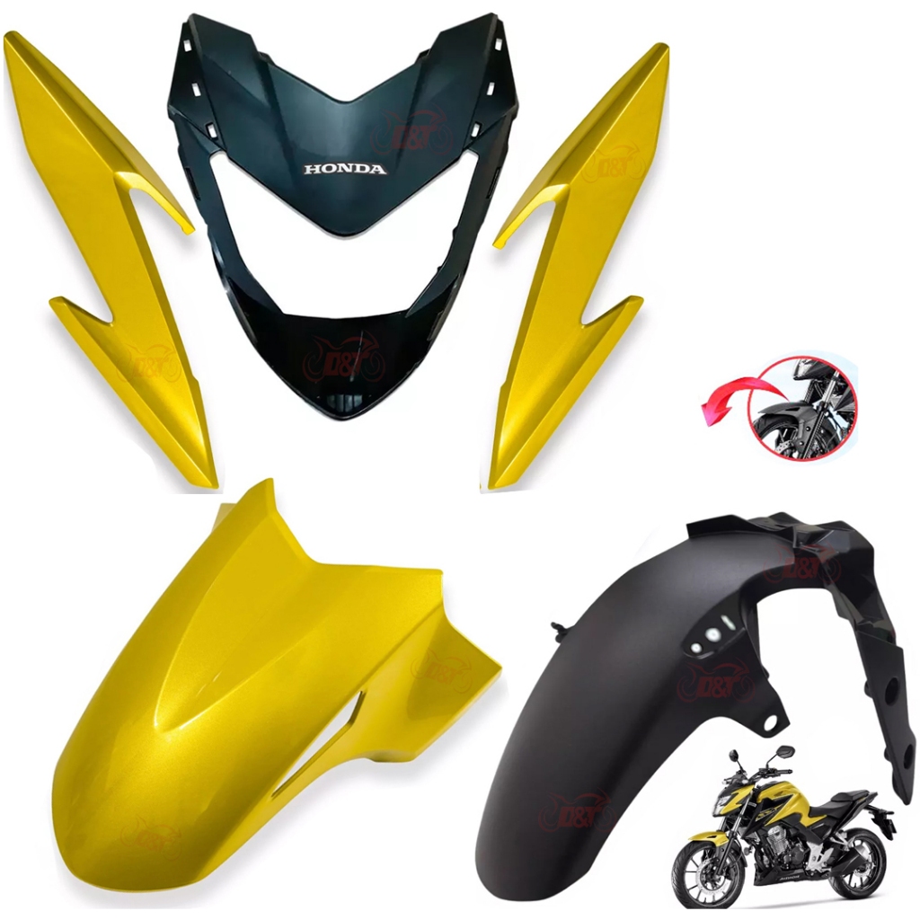 Carenagem Farol Paralama A E B Cb 300f Twister Dourado 2023 | Shopee Brasil