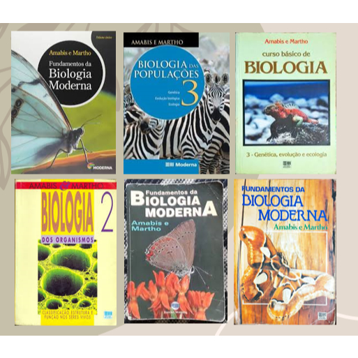 Coleção Amabis e Martho - Biologia Moderna, Popular, das Populações ...
