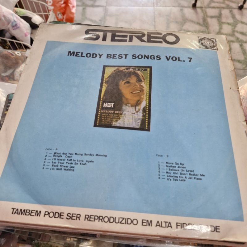 Disco LP Viníl - Melody Best songs vol.7 | Shopee Brasil