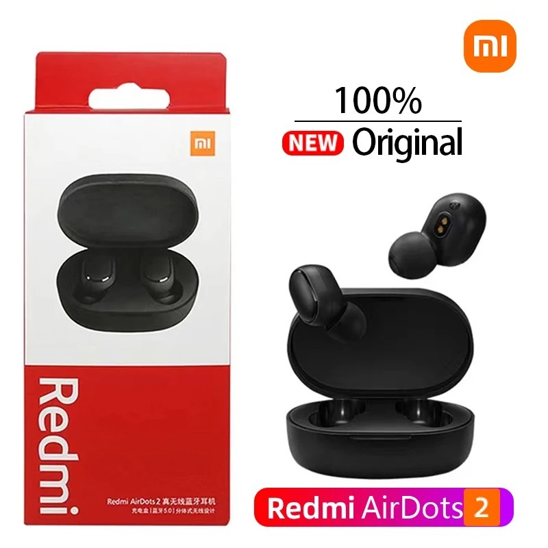 Fone De Ouvido Sem Fio Xiaomi Redmi Airdots 2 Preto | Shopee Brasil