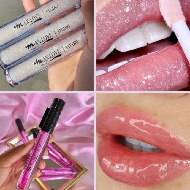 gloss max love 💕com ácido hialurônico / gloss látex com gliter maçã🍎 ...