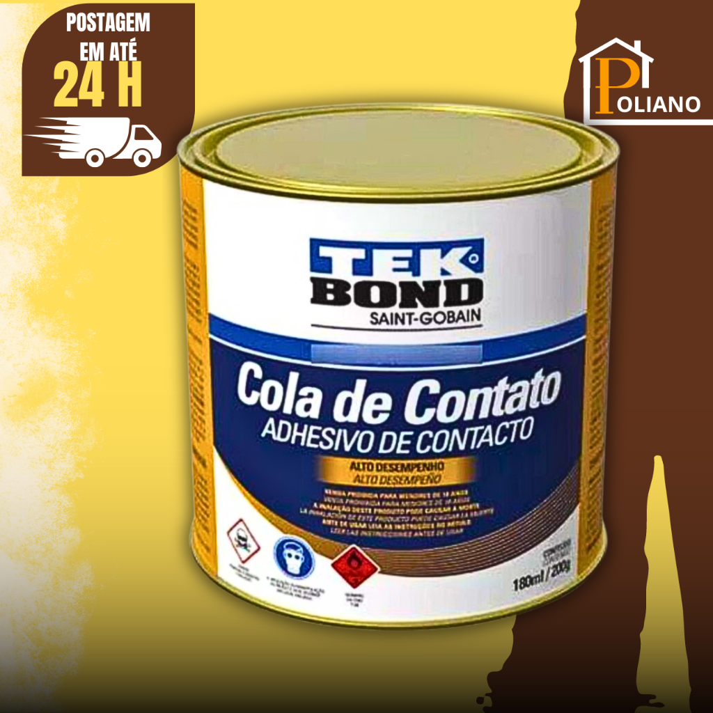 Cola de Contato Tekbond 200g Cola de Sapateiro, Cola de Marceneiro ...