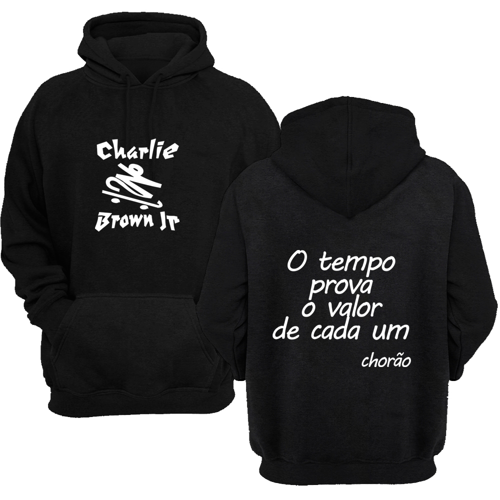Blusa de Frio Moletom Charlie Brown Jr O Tempo Prova o Valor de Cada Um ...