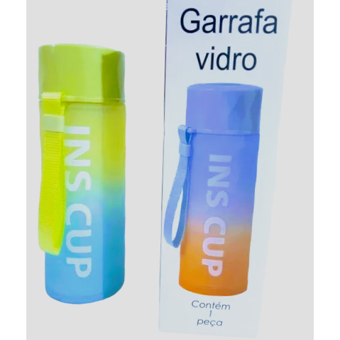 Garrafa, Dágua De Vidro Ins Cup 480ML | Shopee Brasil