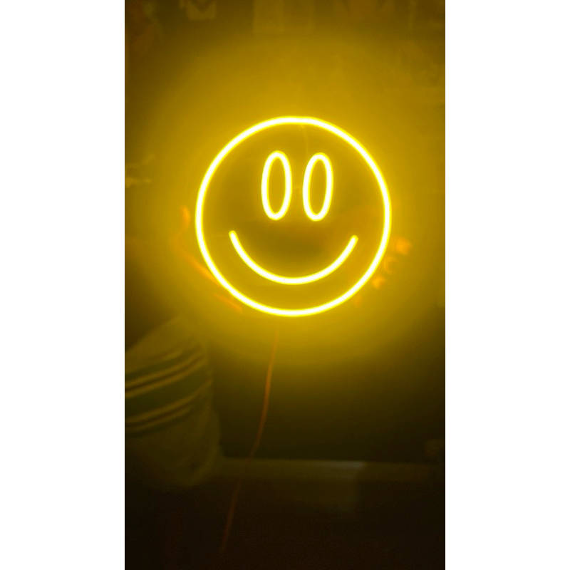 painel neon led smile 30x30cm | Shopee Brasil
