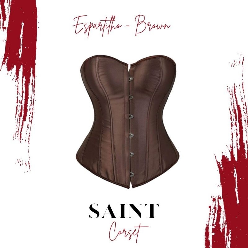 Espartilho Brown Marrom - SAINT CORSET | Shopee Brasil