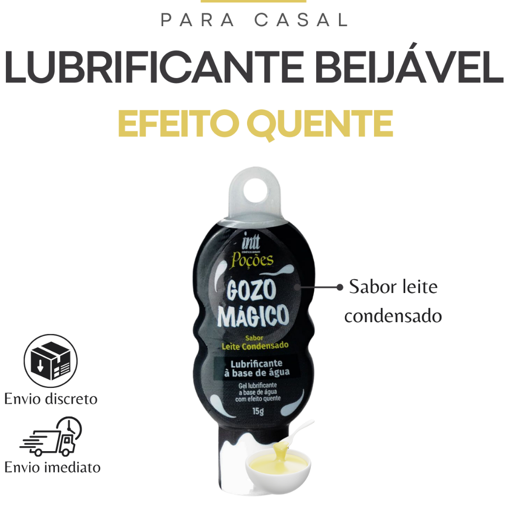 Lubrificante Intimo Térmico Para Sexo Oral Sabor Leite Condensado Gozo Magico - Intt | Shopee Brasil