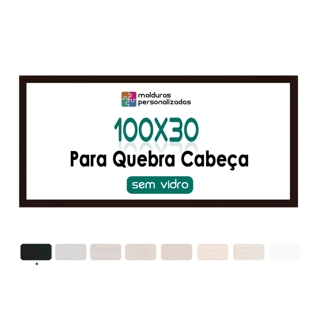 Moldura 100x30 cm Para Quebra Cabeça Game Office Panorâmico 1500 peças ...