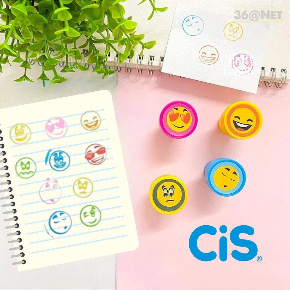 Carimbo Emoji kit com 6 Carinhas da Cis | Shopee Brasil