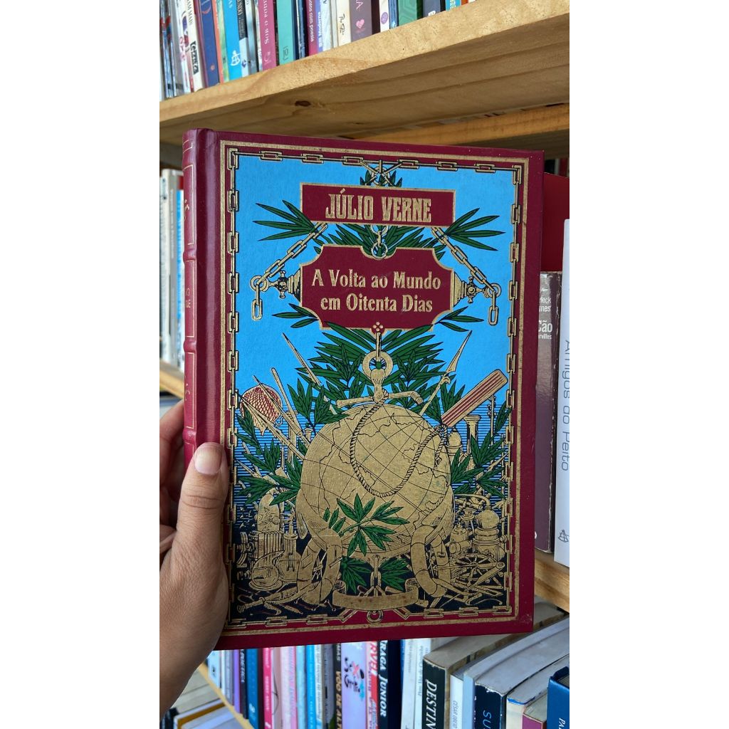 A volta ao mundo em oitenta dias livros de capa dura autor julio Verne ...