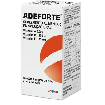Adeforte Polivitaminico contém 1 ampola de 3ml (Original) | Shopee Brasil
