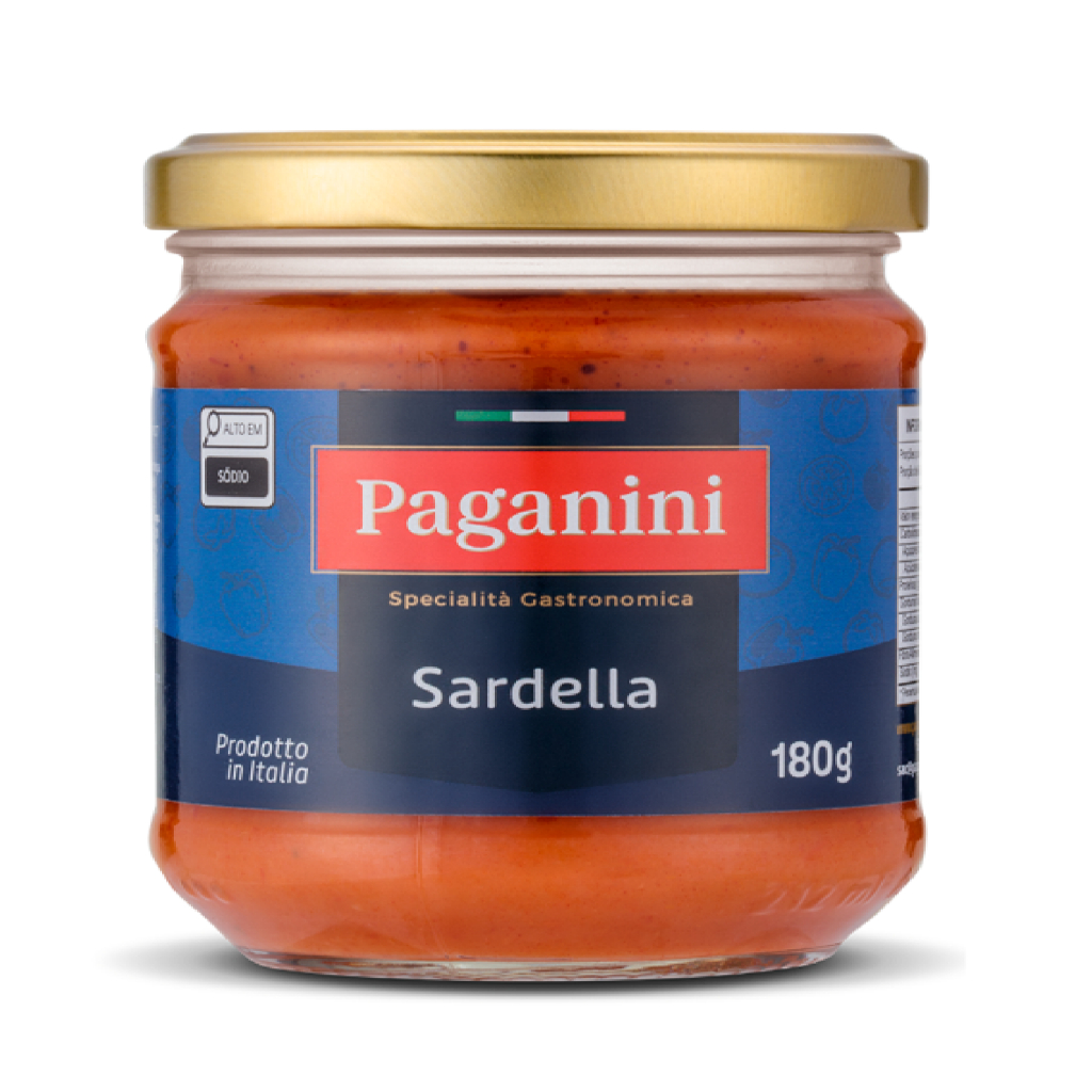 Sardella Paganini 180G italiana | Shopee Brasil