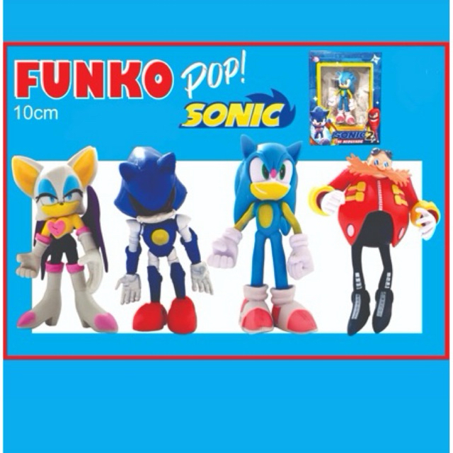 Funko Pop Personagens do Sonic 10cm | Shopee Brasil