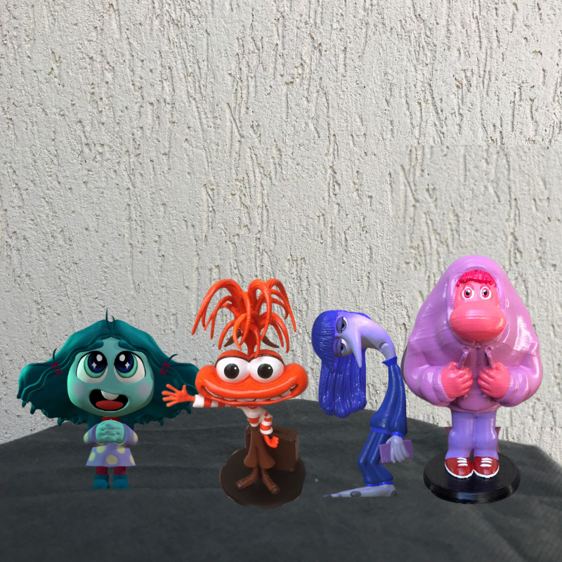 DIVERTIDAMENTE INSIDE OUT 2 COLECIONÁVEL IMPRESSÃO 3D | Shopee Brasil