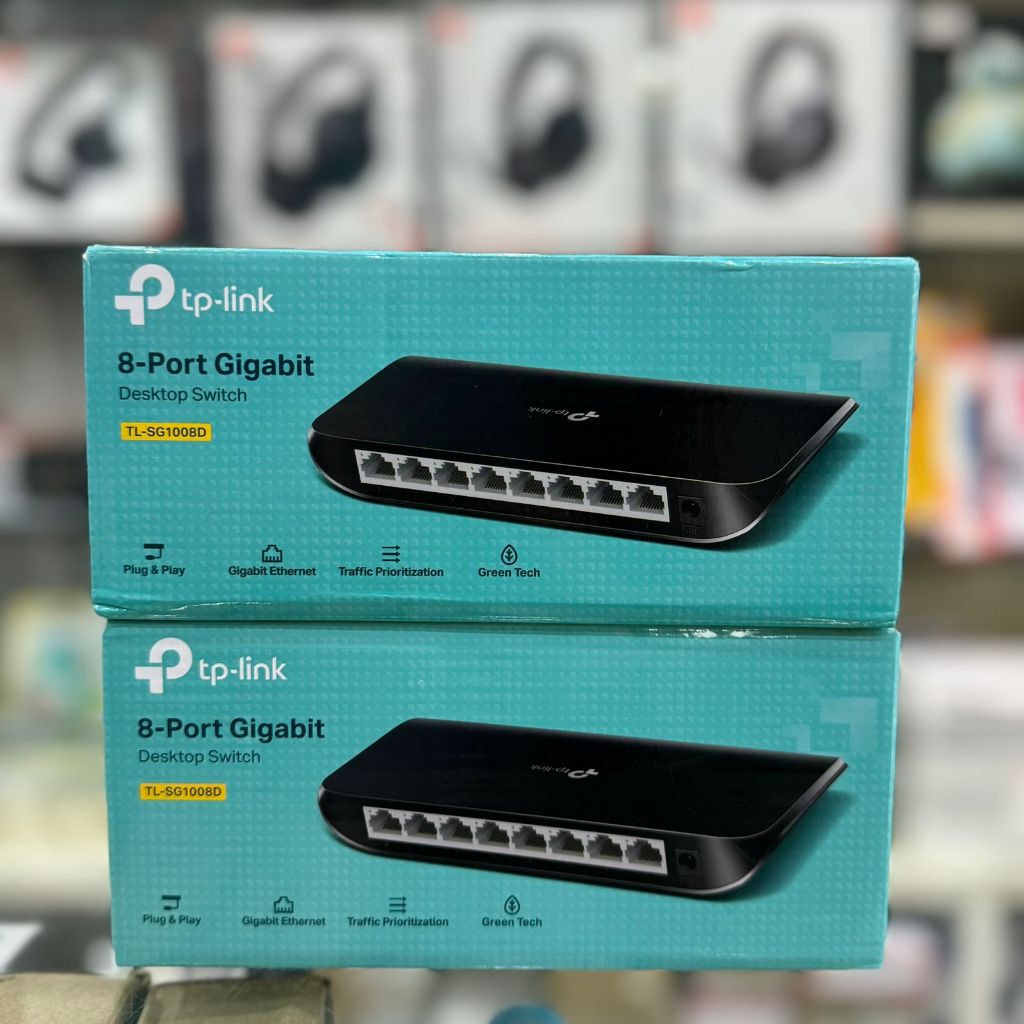 Switch Hub RJ45 TP-Link TL-SG1008D - 8 Portas 10/100/1000MBPS | Shopee ...