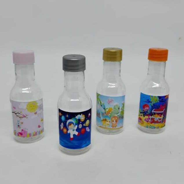 30 mini garrafinha pet 50ml personalizada com papel adesivo fotografico. | Shopee Brasil