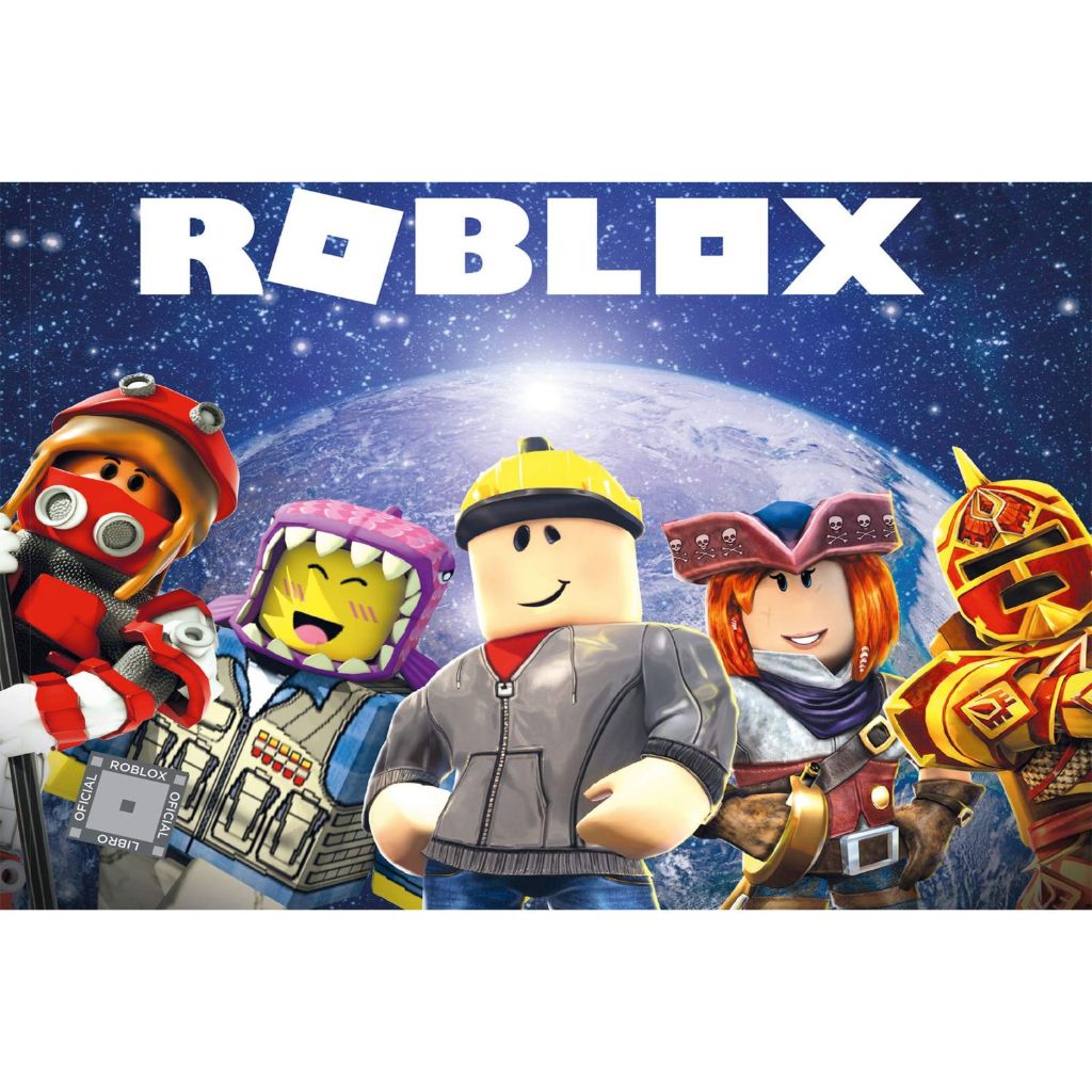 Painel Retangular Roblox Tecido Sublimado 2,10 x 1,70m | Shopee Brasil