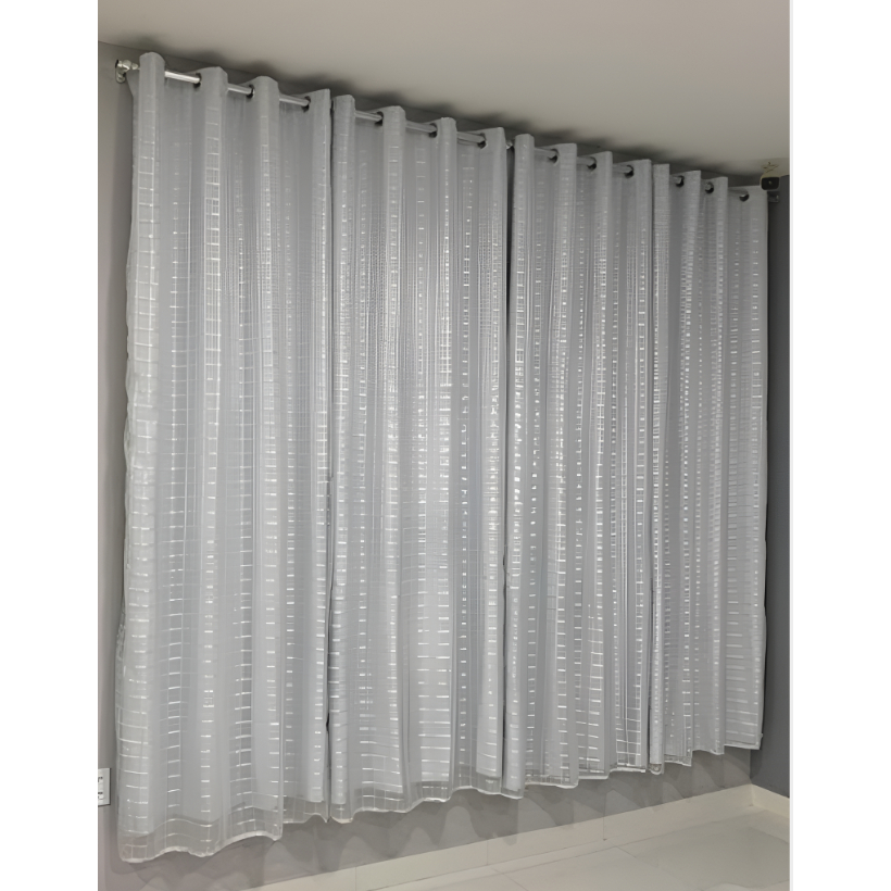 Cortina Blackout Voil Fitado Branca 2,80m x 2,60m | Shopee Brasil