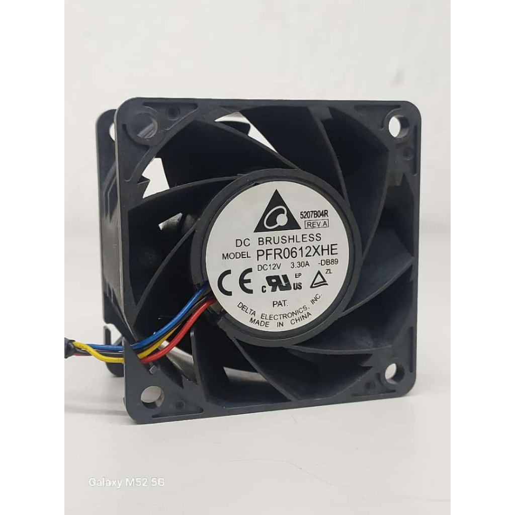 Cooler Fan Delta 12v 3,30a 60x60x38mm Modelo PFR0612XHE 4 Fios PWM ...