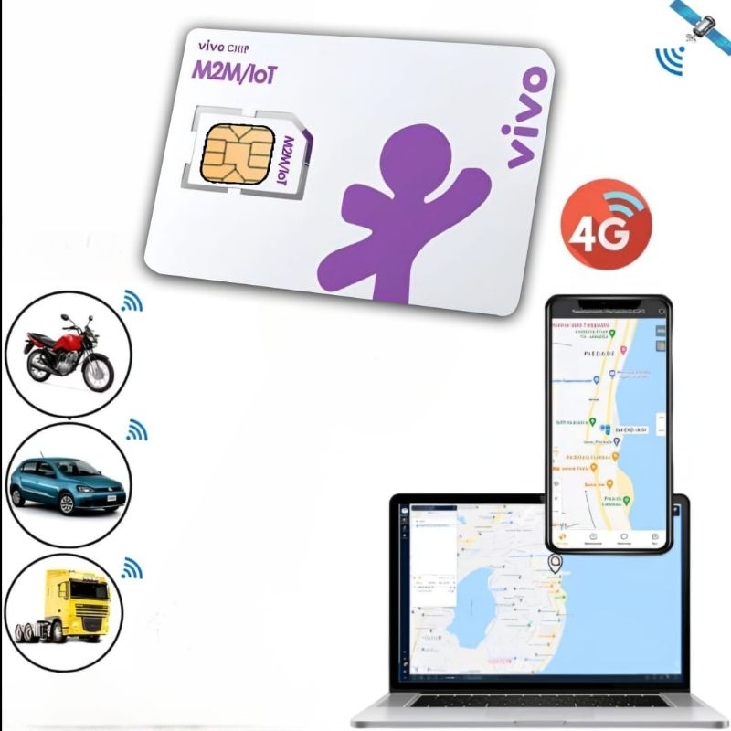 Chip m2m 50mb para rastreador | Shopee Brasil