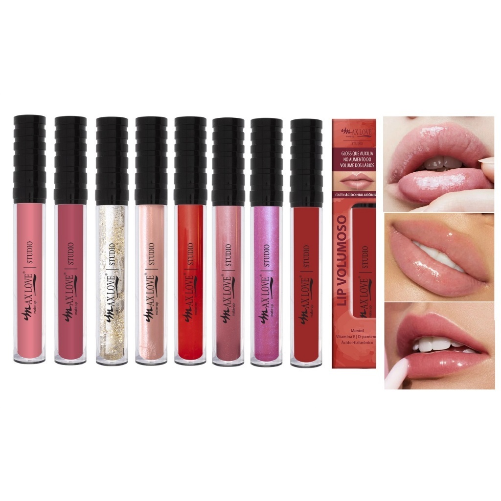 Caixa Gloss Max Love Cores e Modelos Sortidos com 12 Unidades | Shopee ...