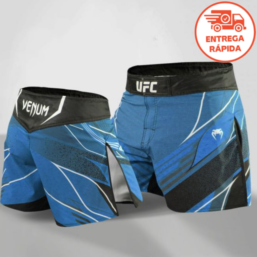 SHORT GLADIATOR UFC VENUM OFICIAL FIGHT NIGHT MEN'S - AZUL | Shopee Brasil