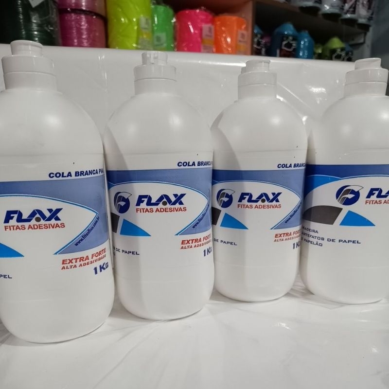 Cola Branca Flax Extra Forte 1 Kg PVA | Shopee Brasil